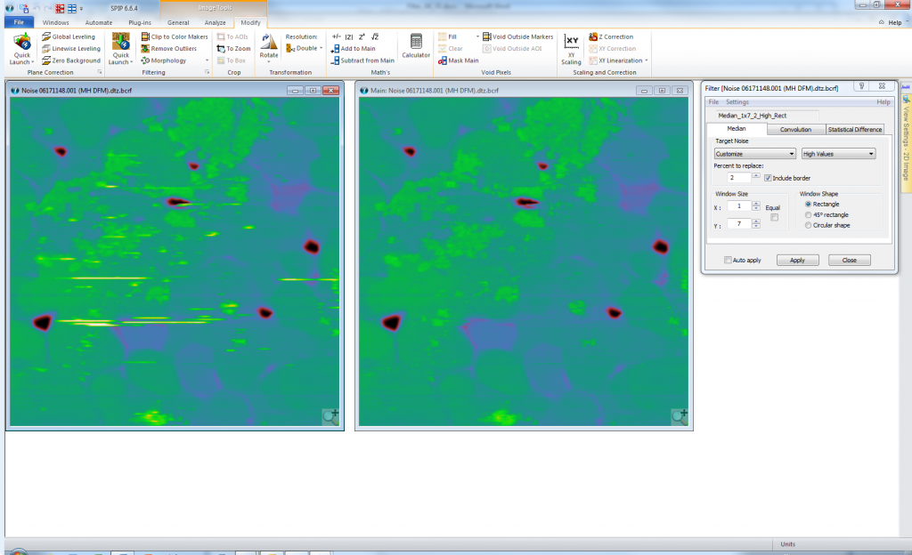 Filter Module for Image Analysis - SPIP Software | Image Metrology