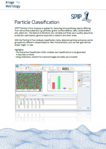 Particle Classification - Image Metrology
